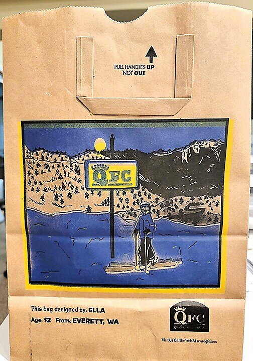 Olympic View student's artwork featured on QFC bags - Mukilteo Beacon