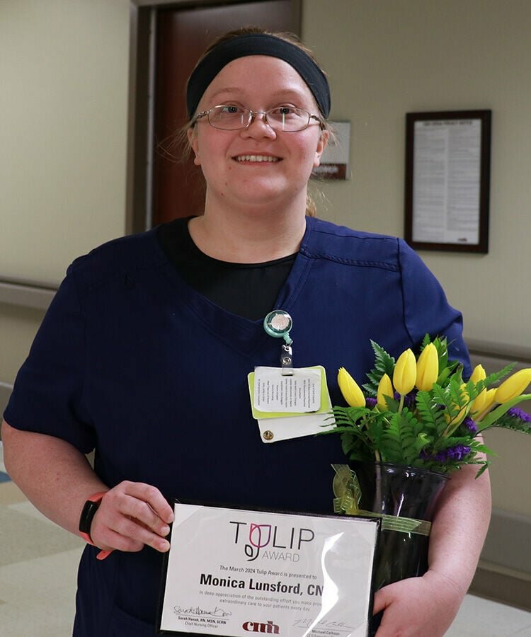 Monica Lunsford receives the March 2024 CMH TULIP Award | Bolivar ...