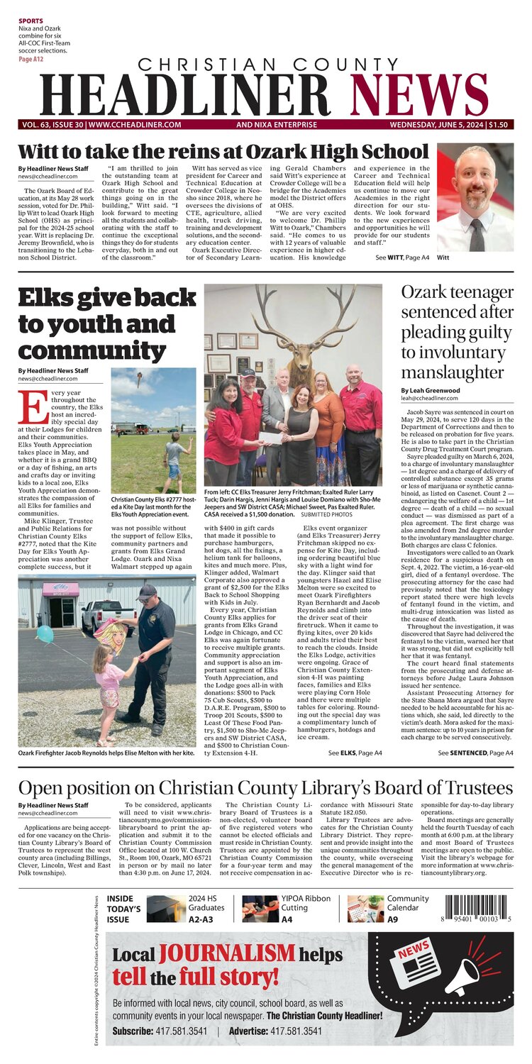 Wednesday, June 5, 2024 | Christian County Headliner News