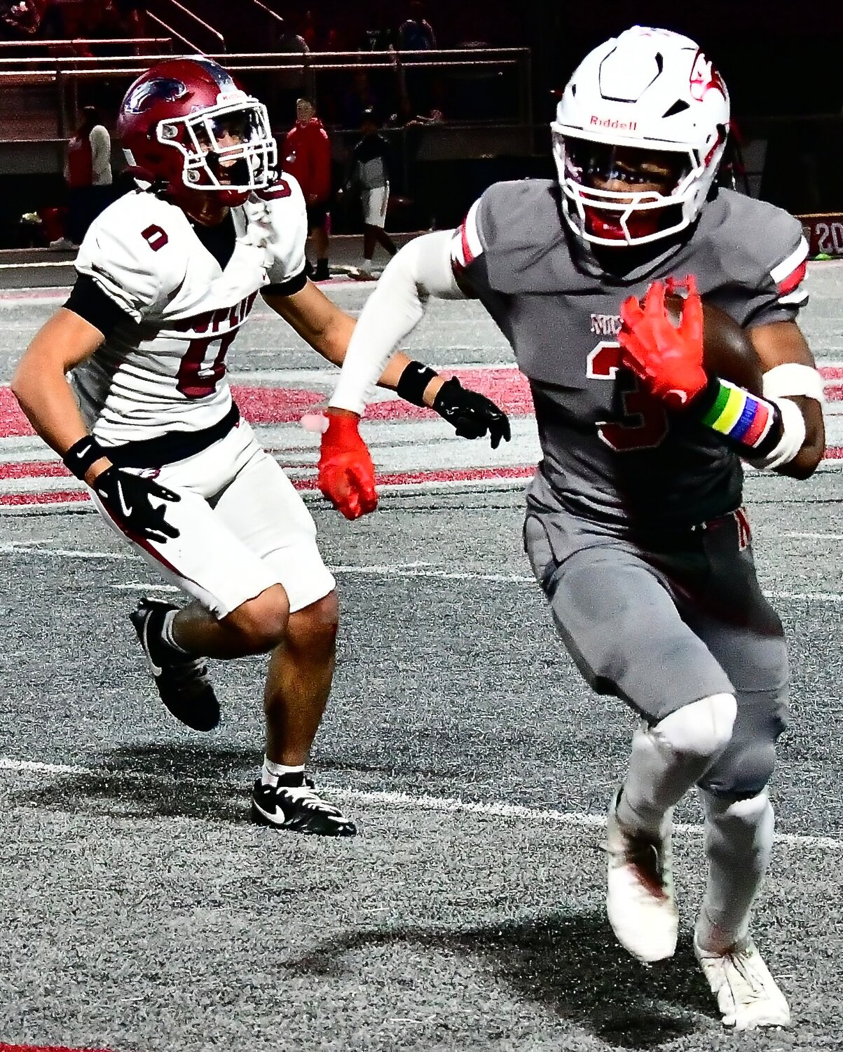 Flint takes Mabe's uniform number 3 to end zone on pick-six to cap Nixa ...