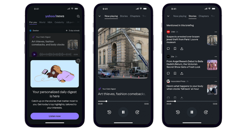 Yahoo News launches personalized AI-powered audio feature, Your Daily ...