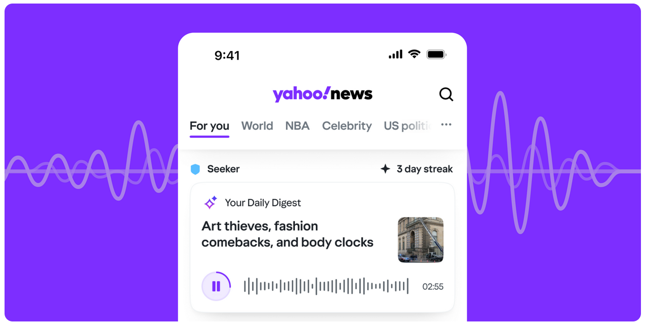 Yahoo News launches personalized AI-powered audio feature, Your Daily ...