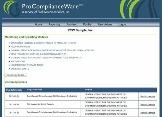 Meet Environmental Compliance Requirements with ProComplianceWare ...