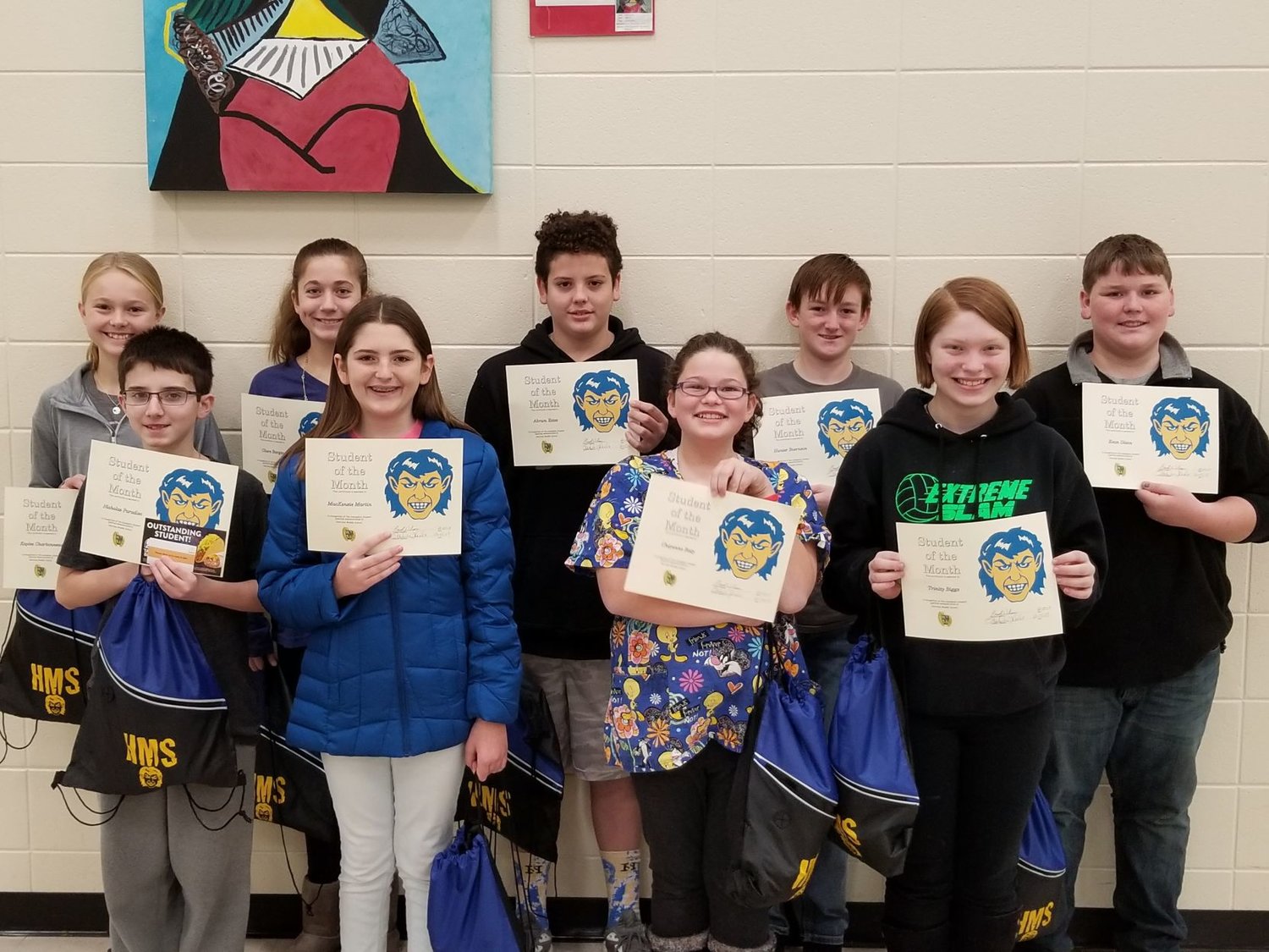HARRISON MIDDLE SCHOOL STUDENTS OF THE MONTH - Harrison Daily