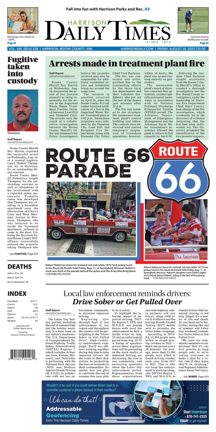 Friday, August 18, 2023 - Harrison Daily