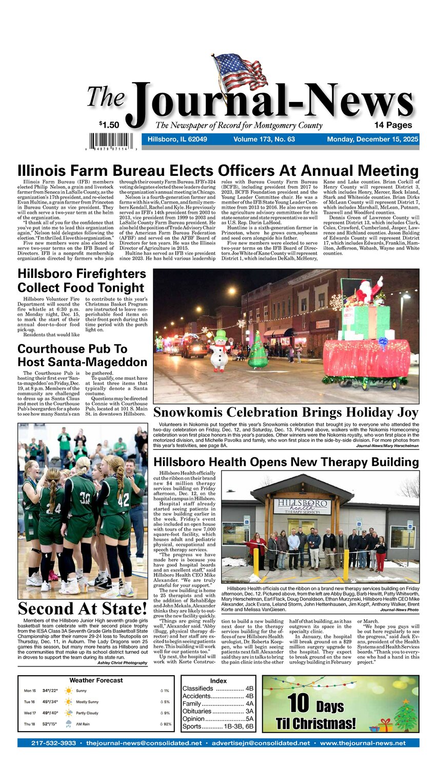 Monday, December 15, 2025 | The Journal-News