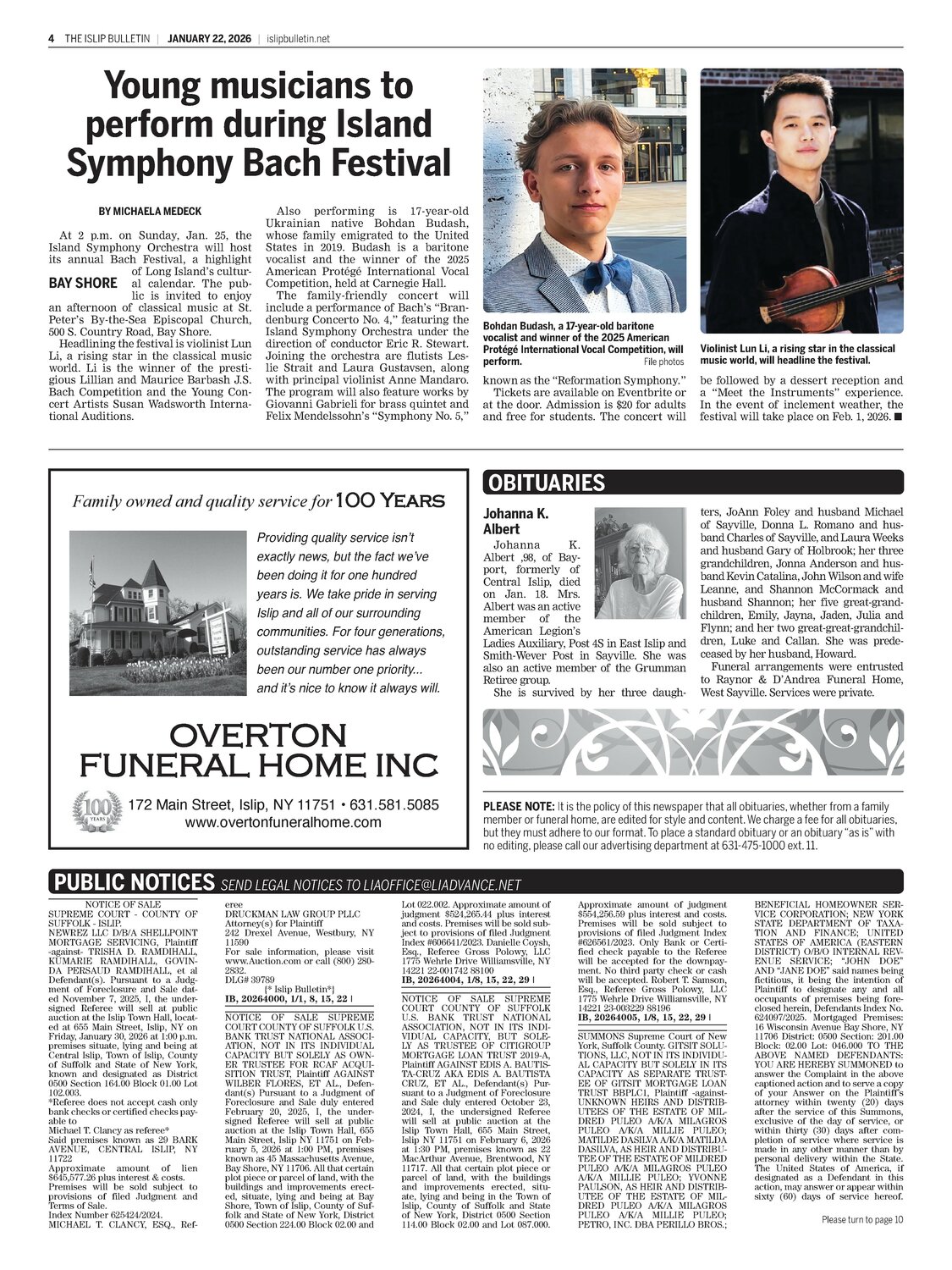 Public Notices | The Islip Bulletin