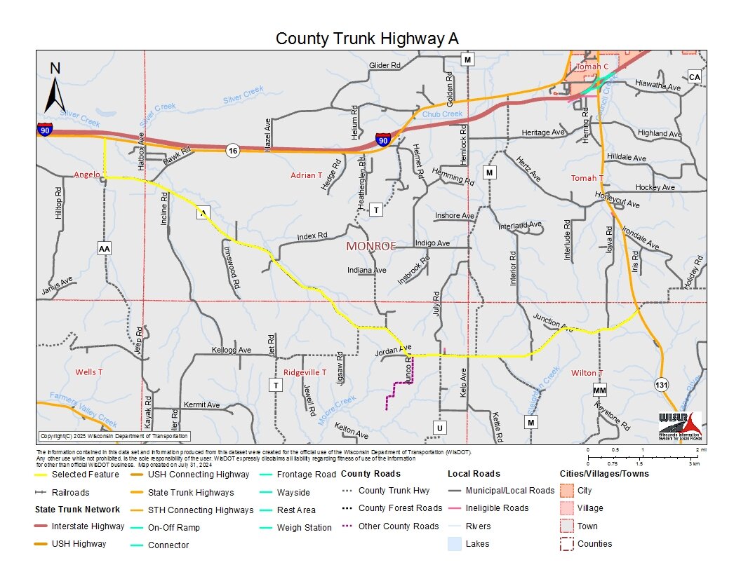 County highways A and T scheduled for resurfacing - Monroe County Herald