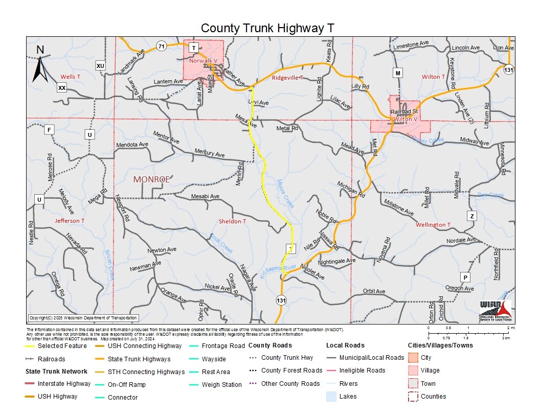 County highways A and T scheduled for resurfacing - Monroe County Herald