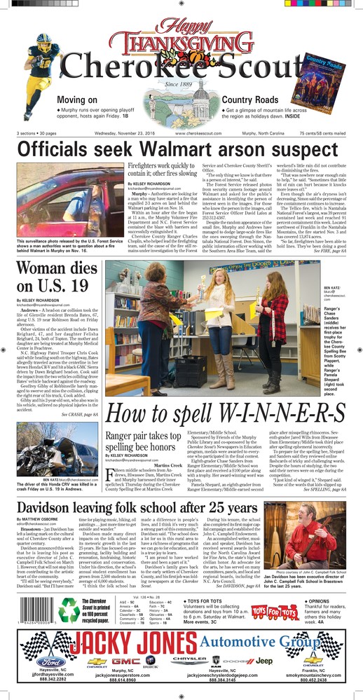 Cherokee Scout | North Carolina Press Association