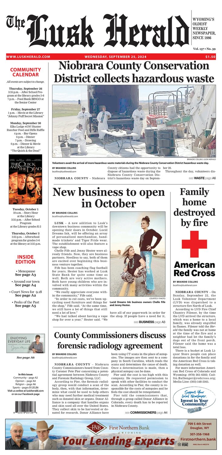 Lusk Herald - 2025-09-25 - Lusk Herald