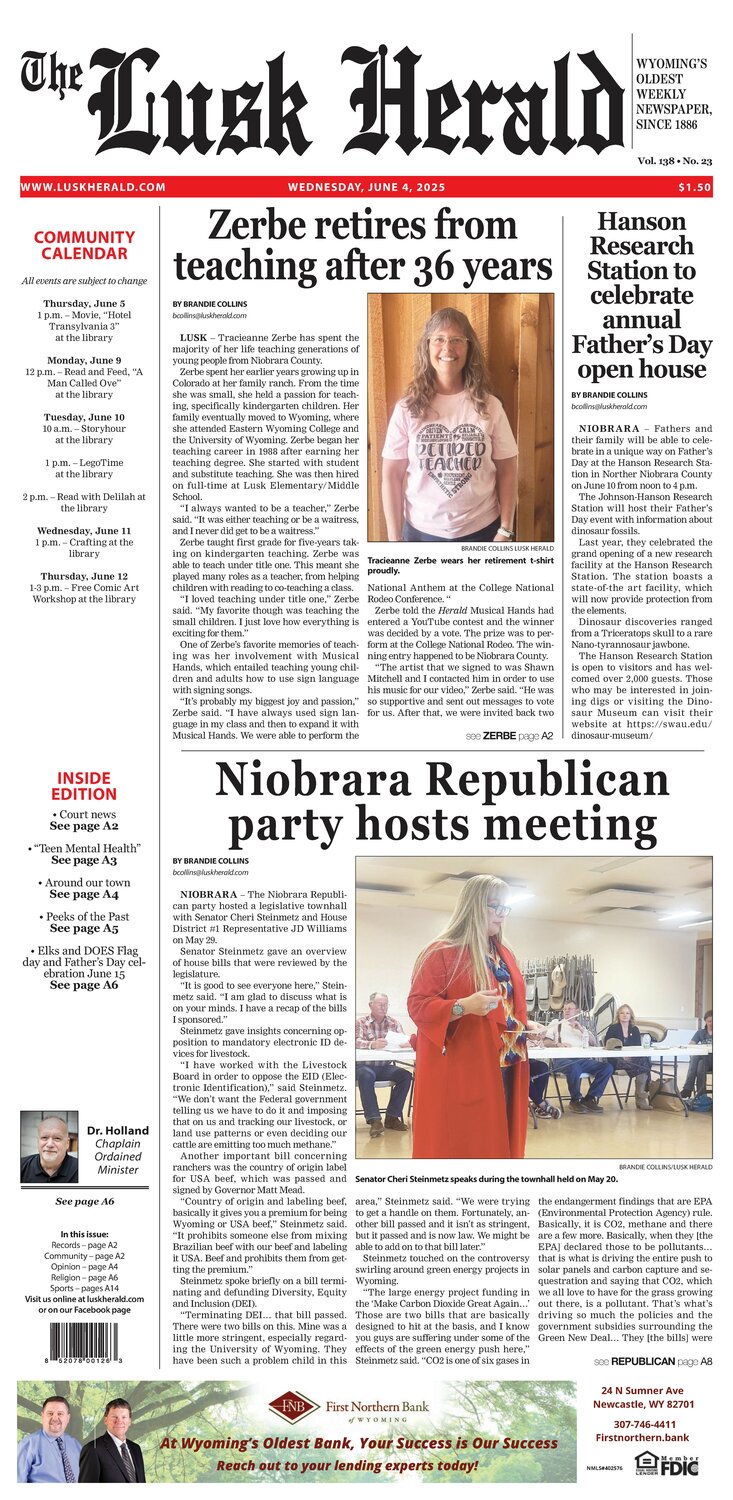 Lusk Herald - Wednesday, June 4, 2025 - Lusk Herald