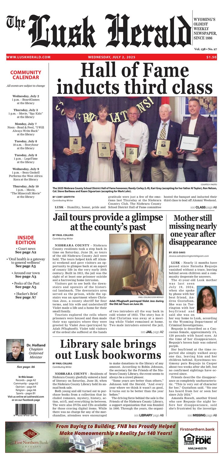 Lusk Herald - Wednesday, July 2, 2025 - Lusk Herald