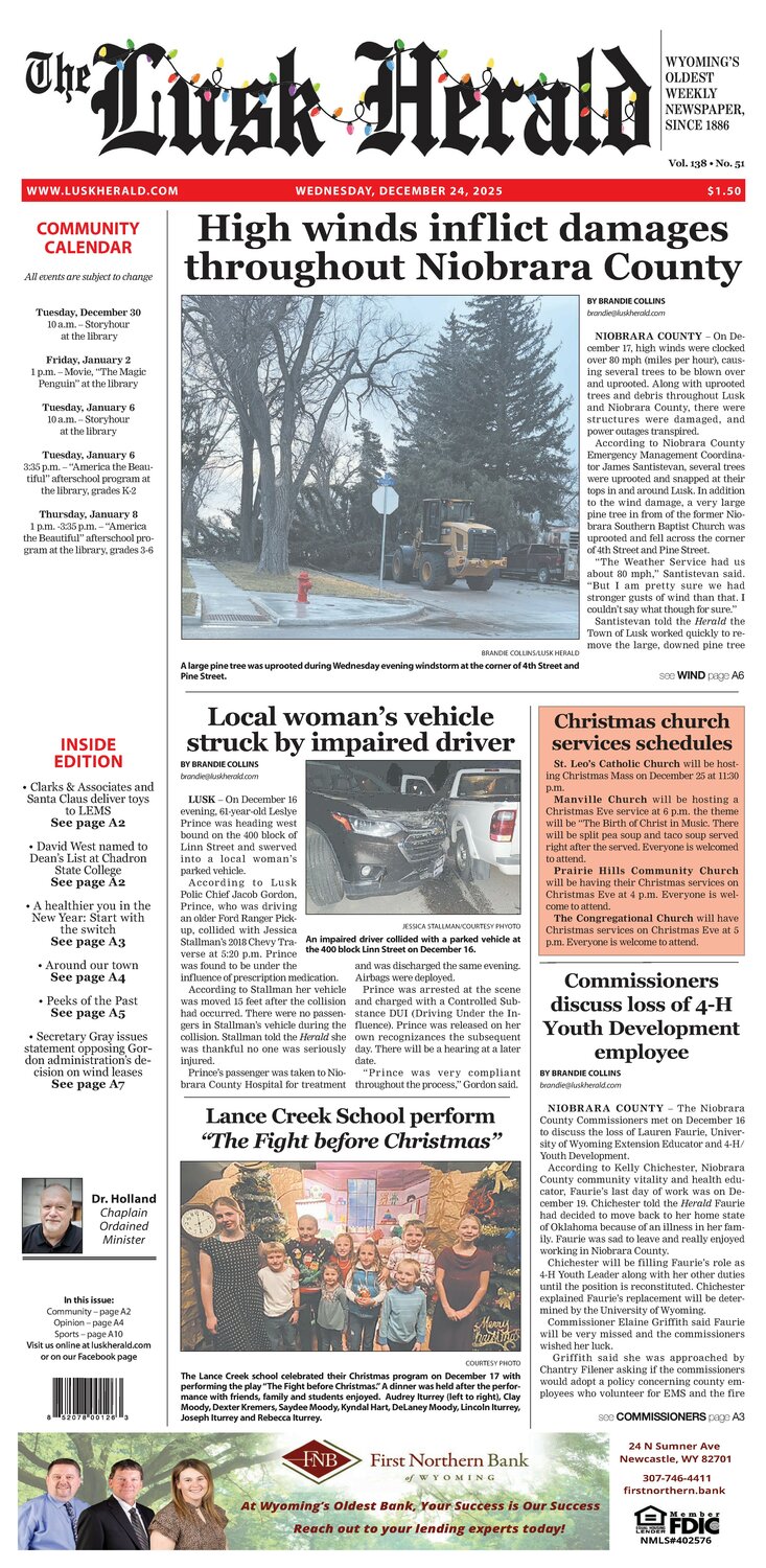 Lusk Herald - Wednesday, December 24, 2025 - Lusk Herald