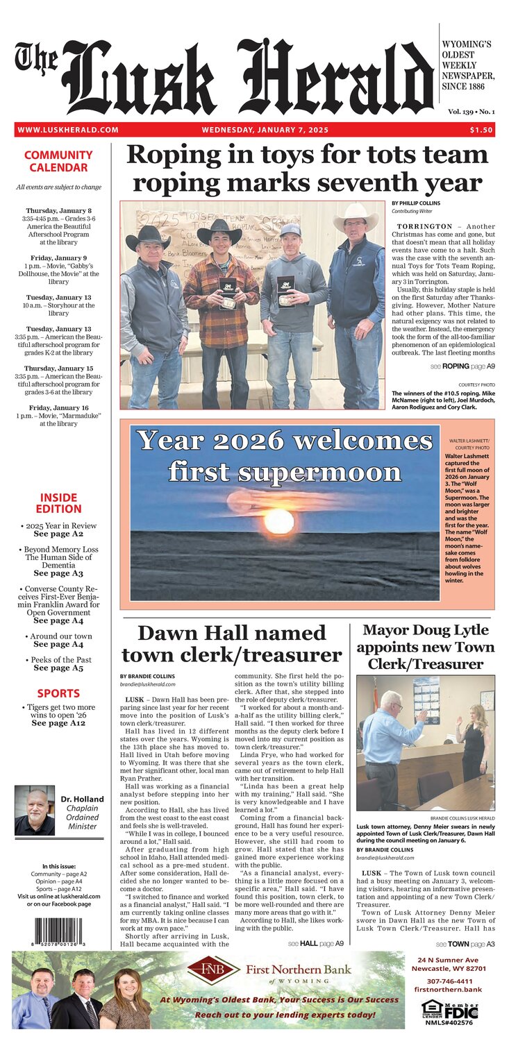 Lusk Herald - Wednesday, January 7, 2026 - Lusk Herald