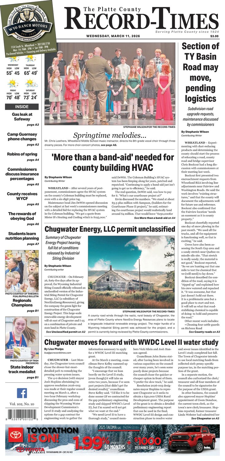 Platte County Record Times - Wednesday, March 11, 2026 - Platte County ...