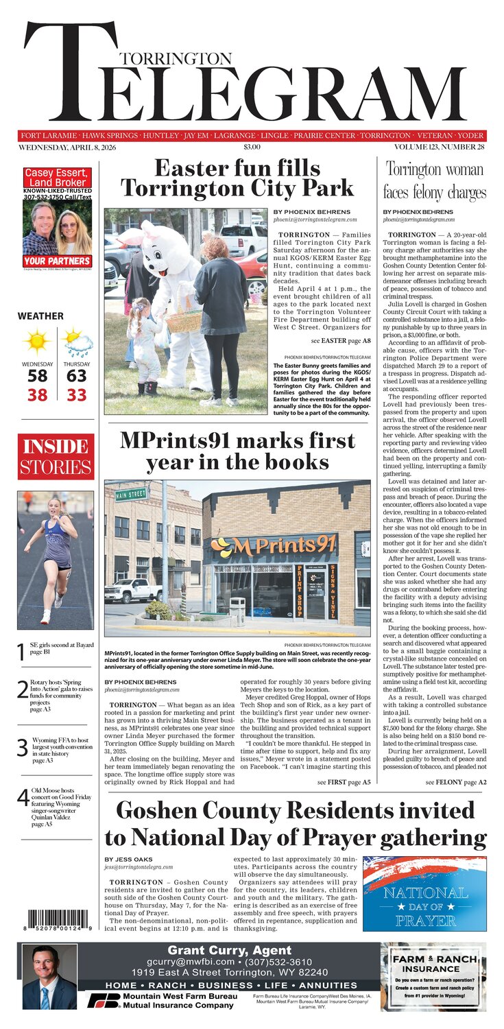 Torrington Telegram - Wednesday, April 8, 2026 - Torrington Telegram