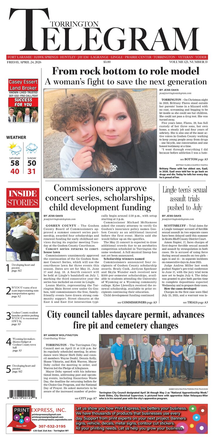 Torrington Telegram - Friday, April 24, 2026 - Torrington Telegram