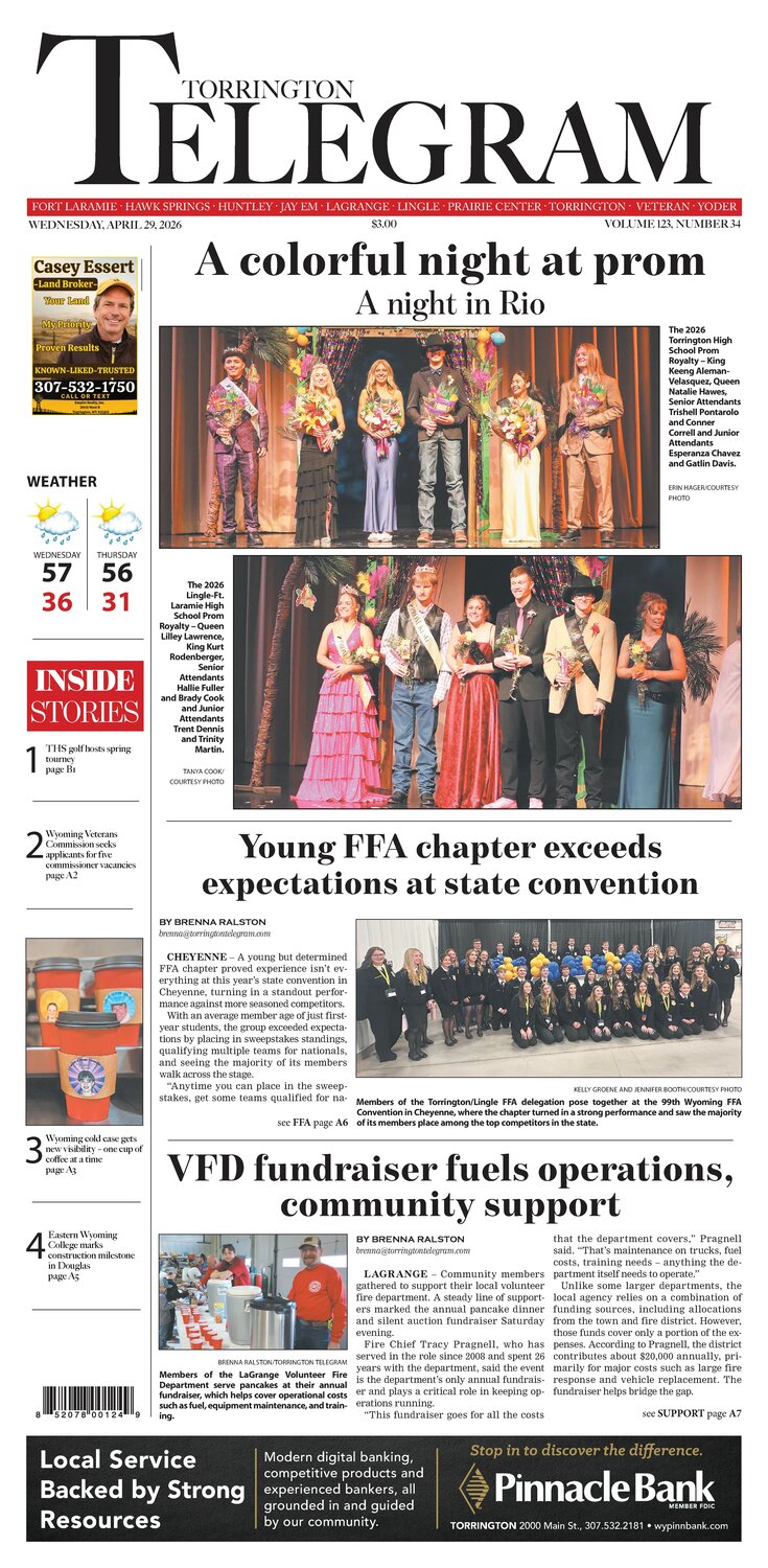 Torrington Telegram - Wednesday, April 29, 2026 - Torrington Telegram