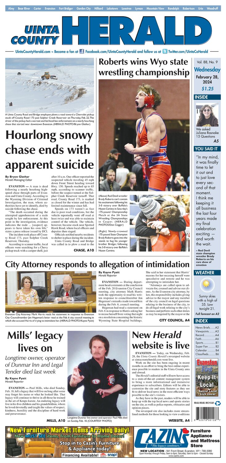 E-Editions - Uinta County Herald