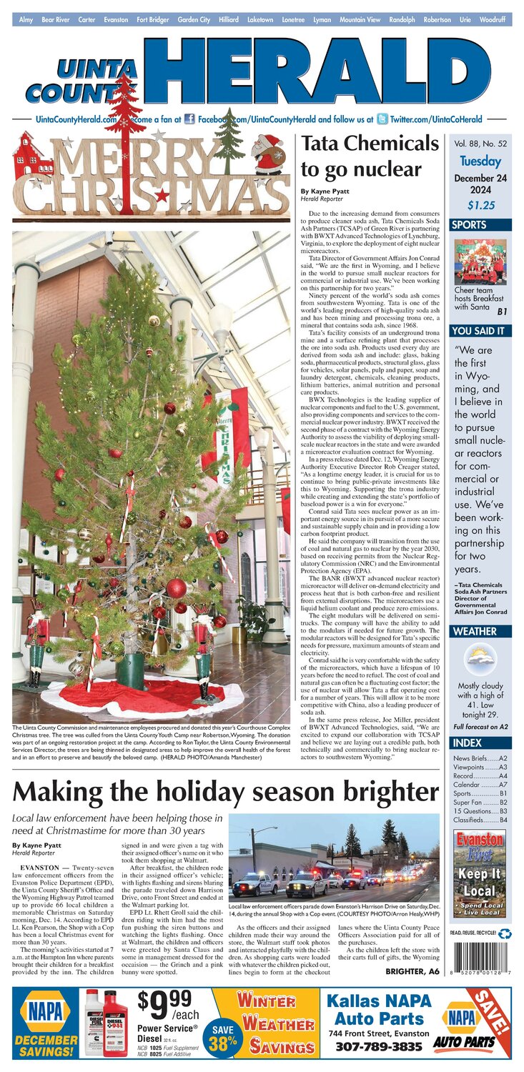 Uinta County Herald, December 24, 2024 - Uinta County Herald
