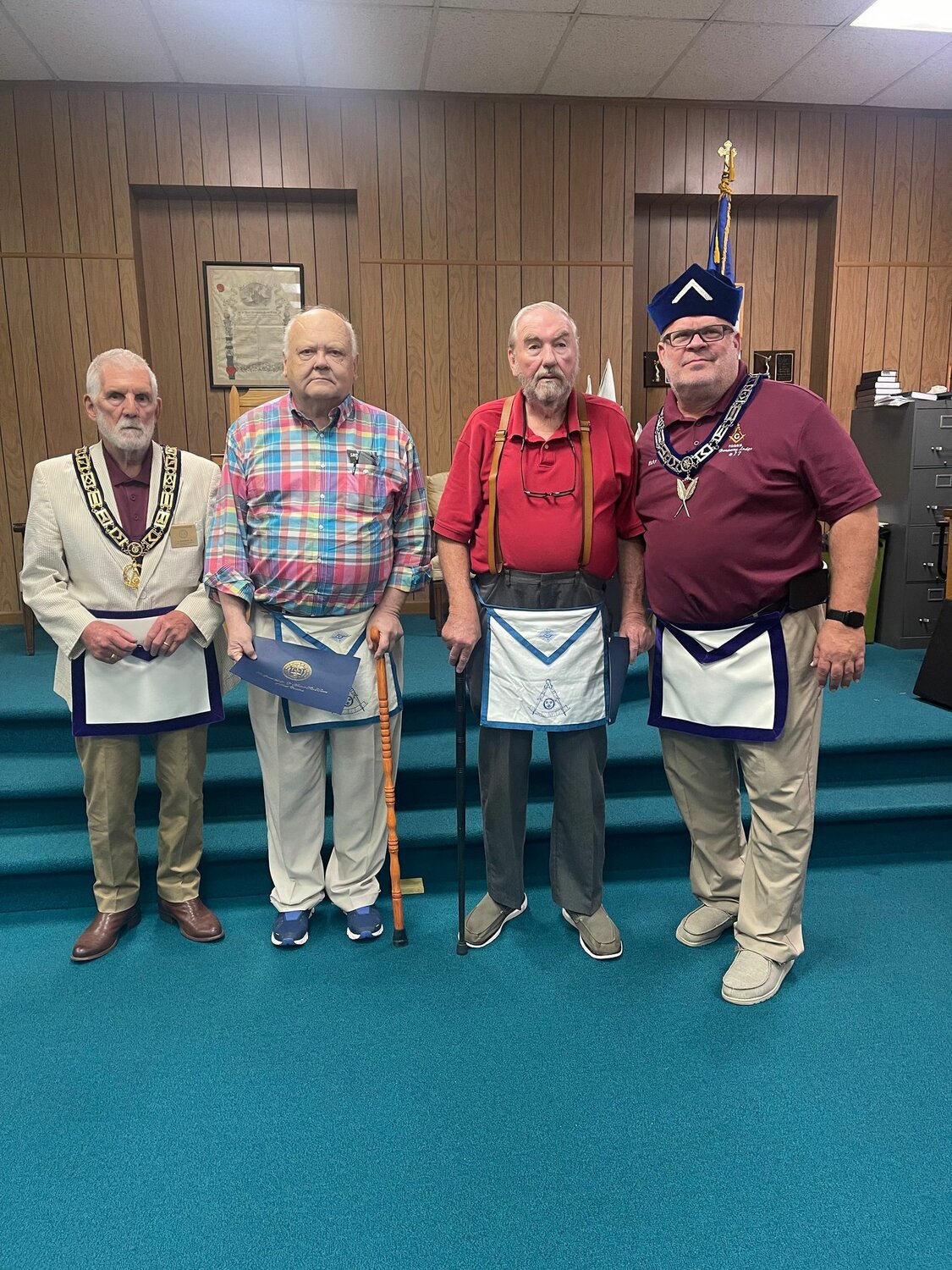 Harmony Lodge No. 17 awards long-time members - The People Sentinel