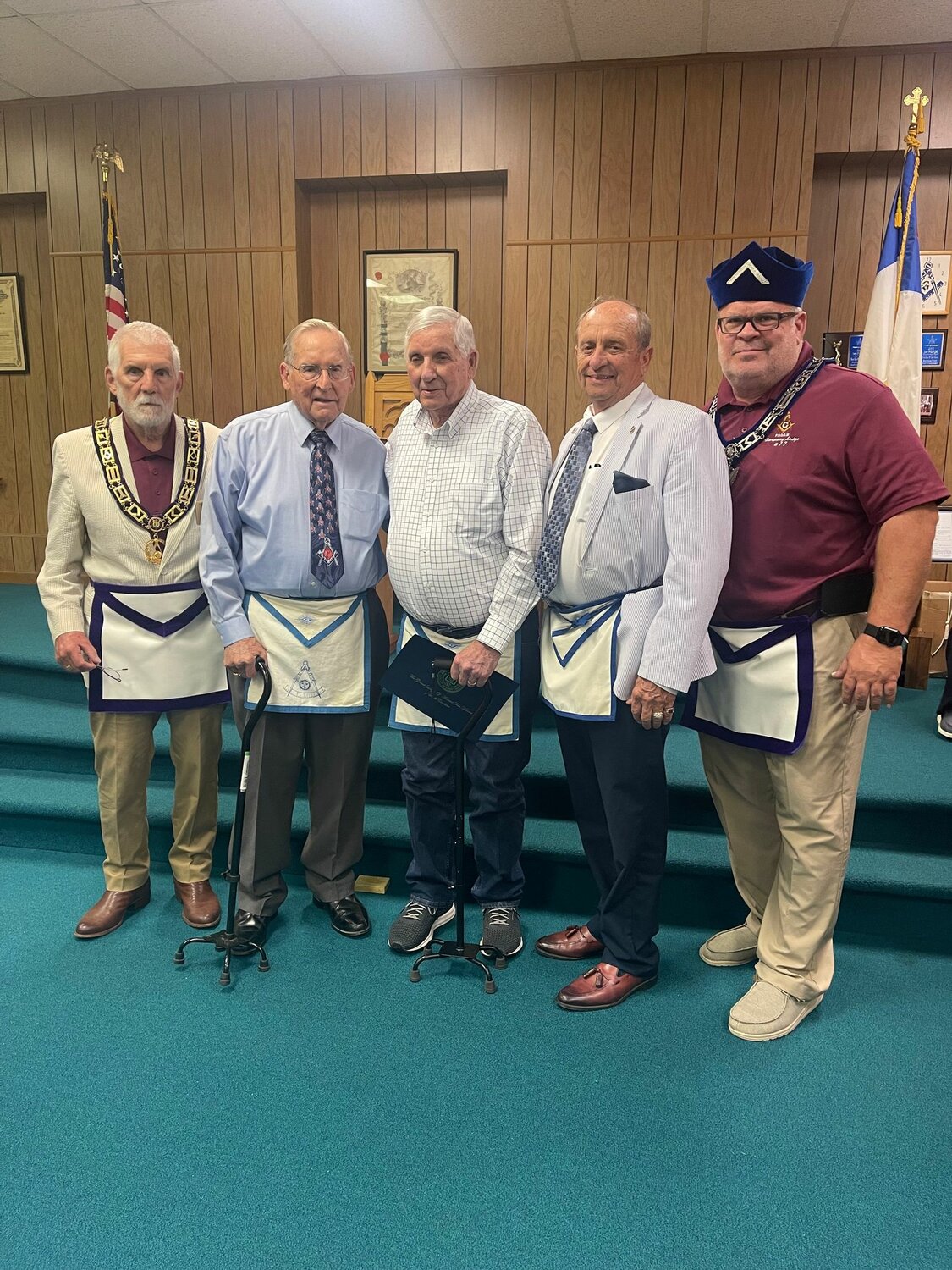 Harmony Lodge No. 17 awards long-time members - The People Sentinel