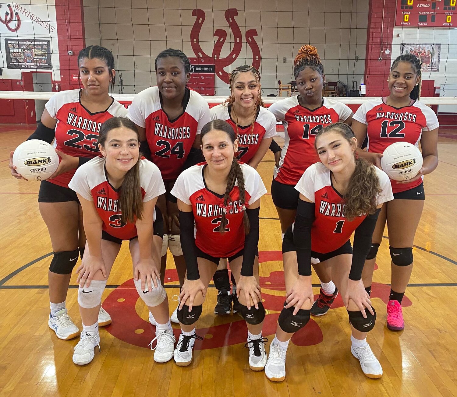 Varsity and JV Warhorses cage Cougars in volleyball - The People Sentinel