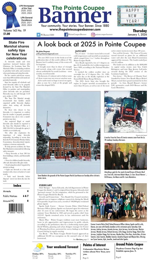 News - Pointe Coupee Banner