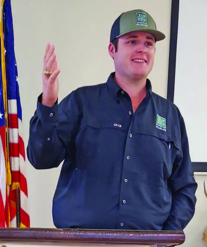 Scroggins speaks to landowner group - Tyler County Booster