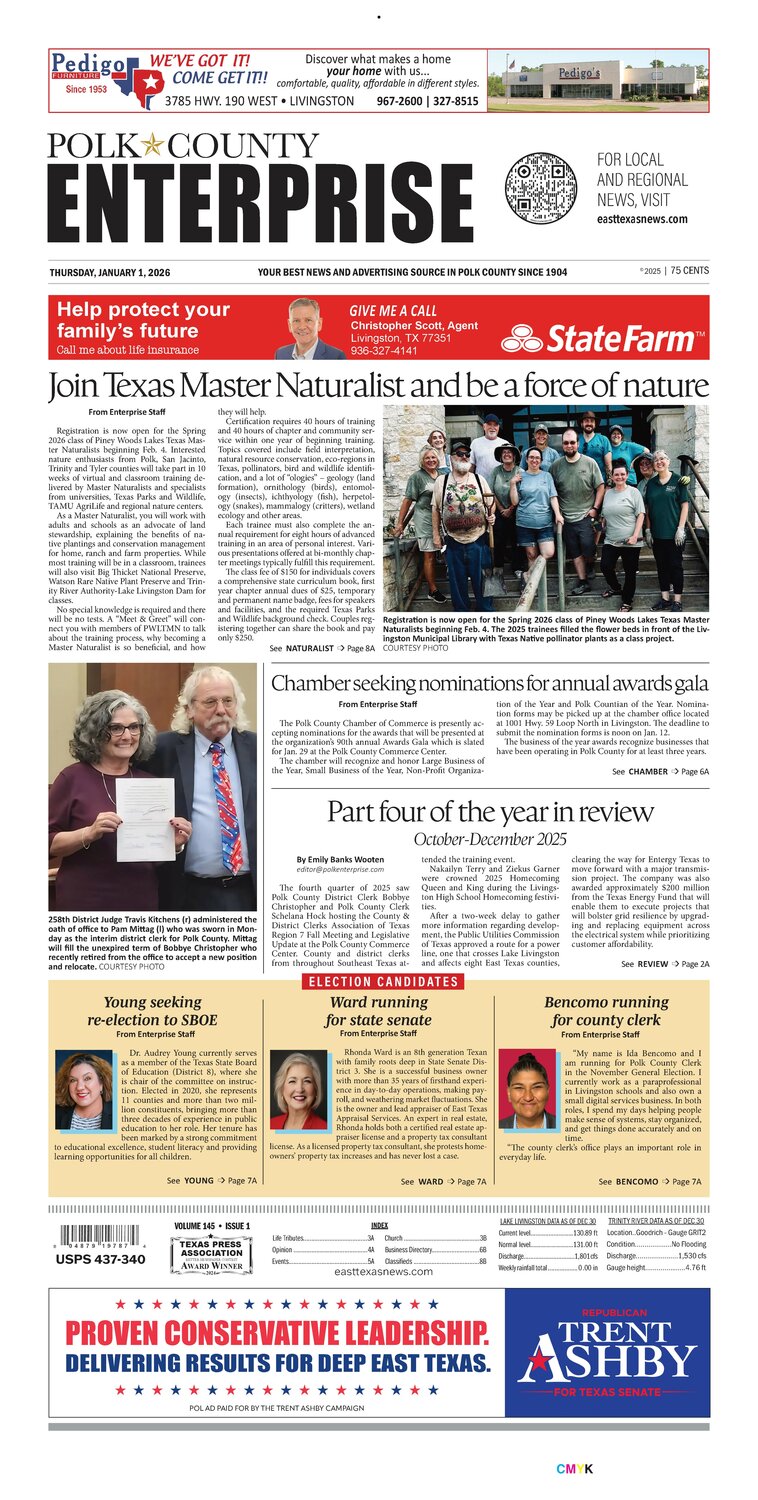 Polk County Enterprise, Thursday, January 1, 2026 - Polk County Enterprise
