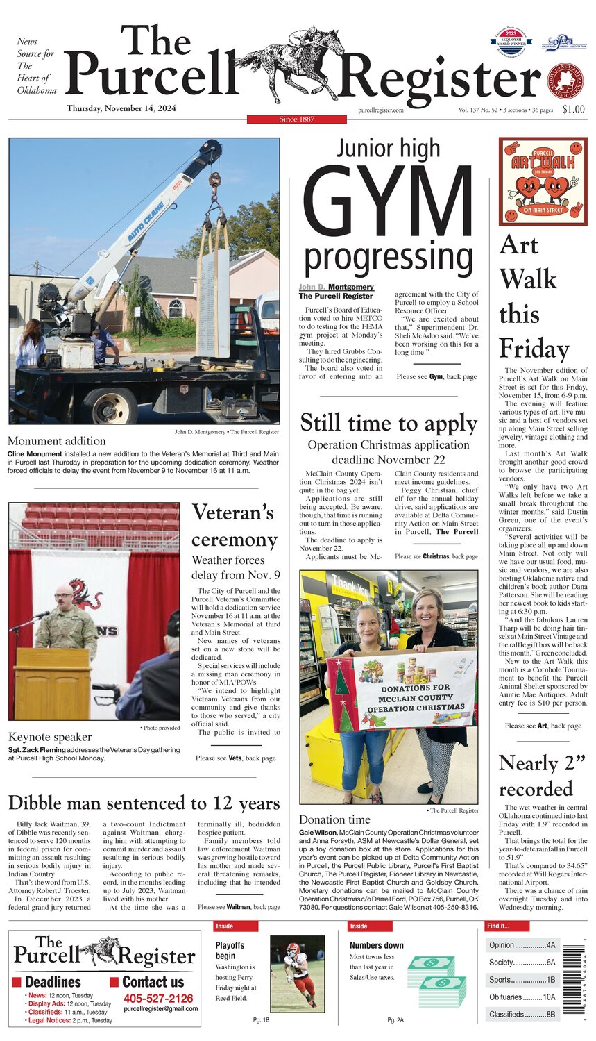 Nov 14, 2024 - Purcell Register
