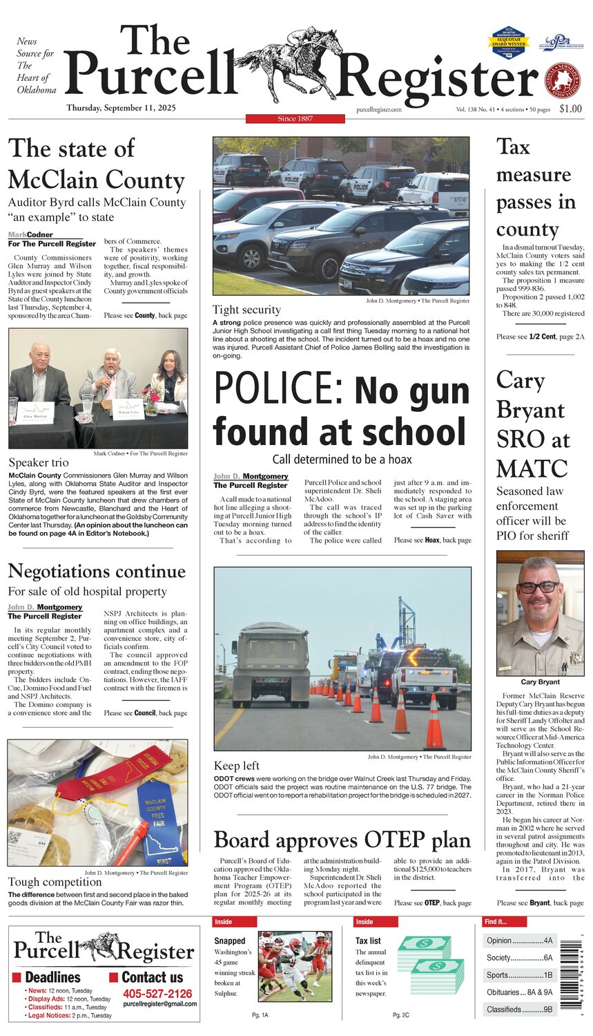 Sep 11, 2025 - Purcell Register