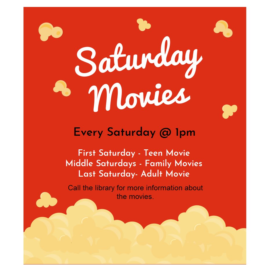 Saturday Movies @ EBCPL | The River Reporter