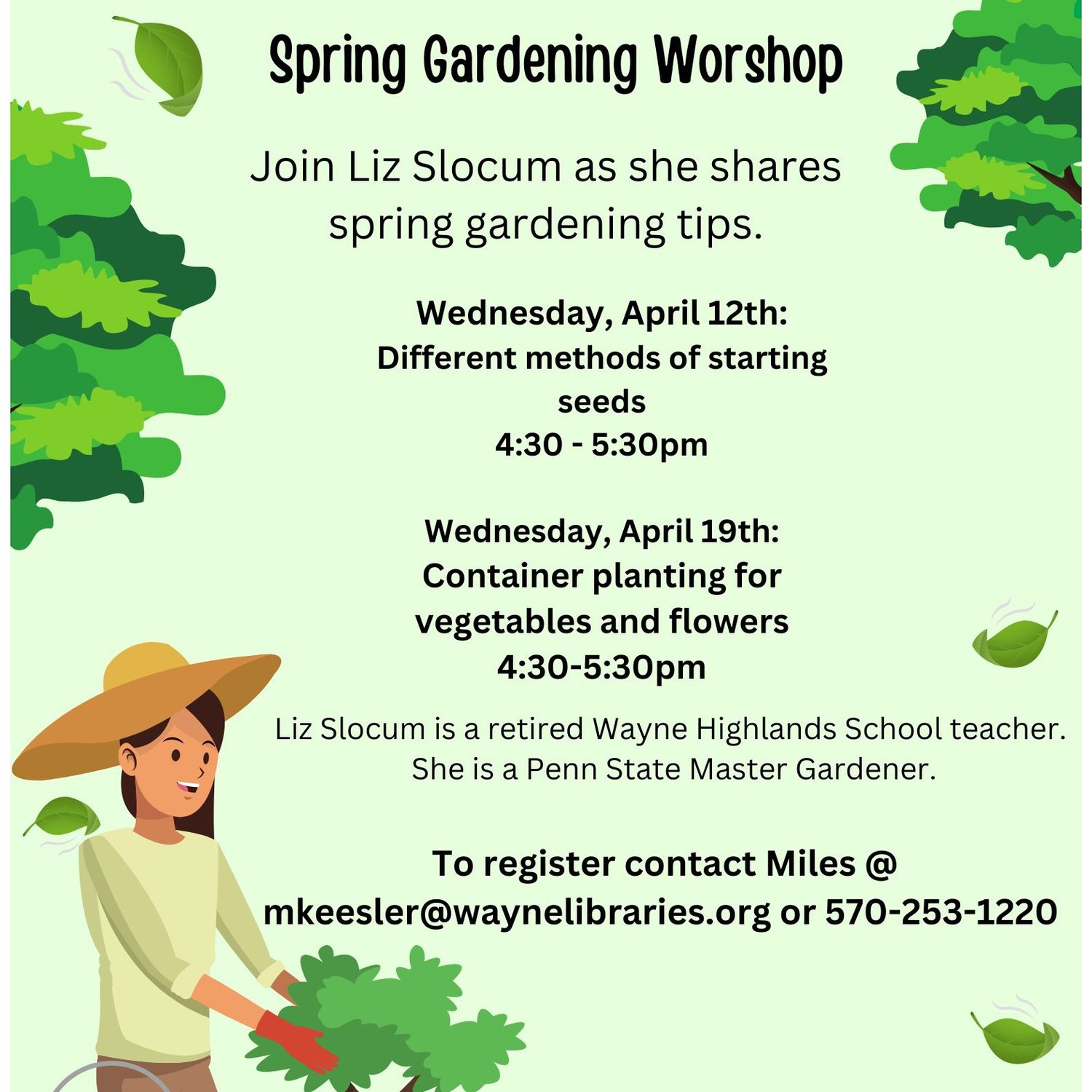 Spring Gardening Workshop @ WCPL | The River Reporter