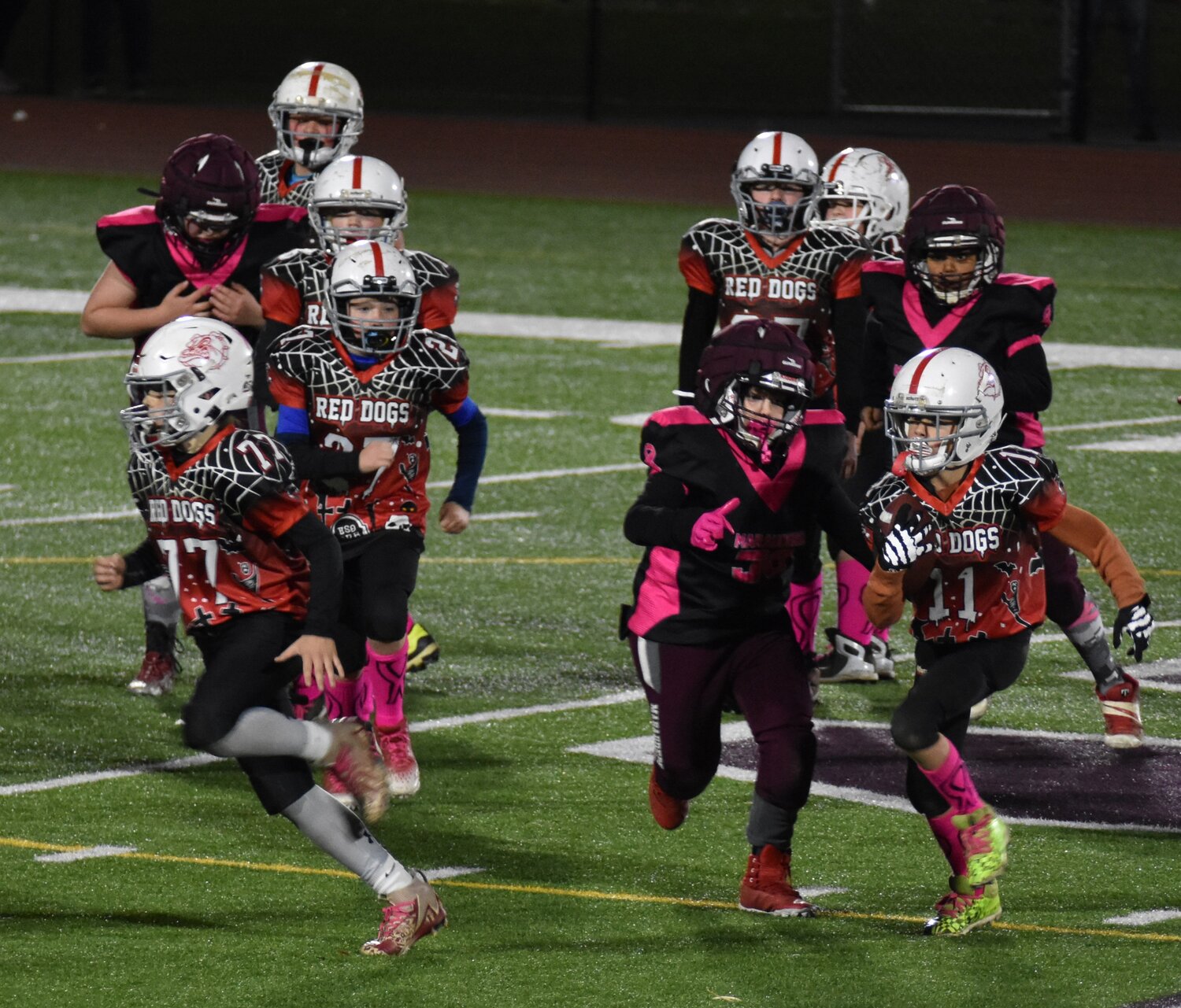 The future of football is red: Red Dogs Youth Football League ...