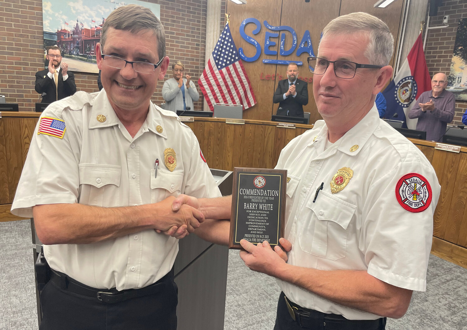 Firefighter of the year recognized at Sedalia City Council meeting ...