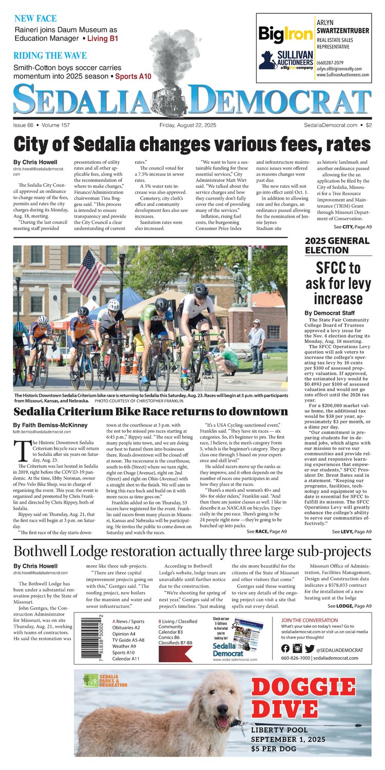 Friday, August 22, 2025 | Sedalia Democrat