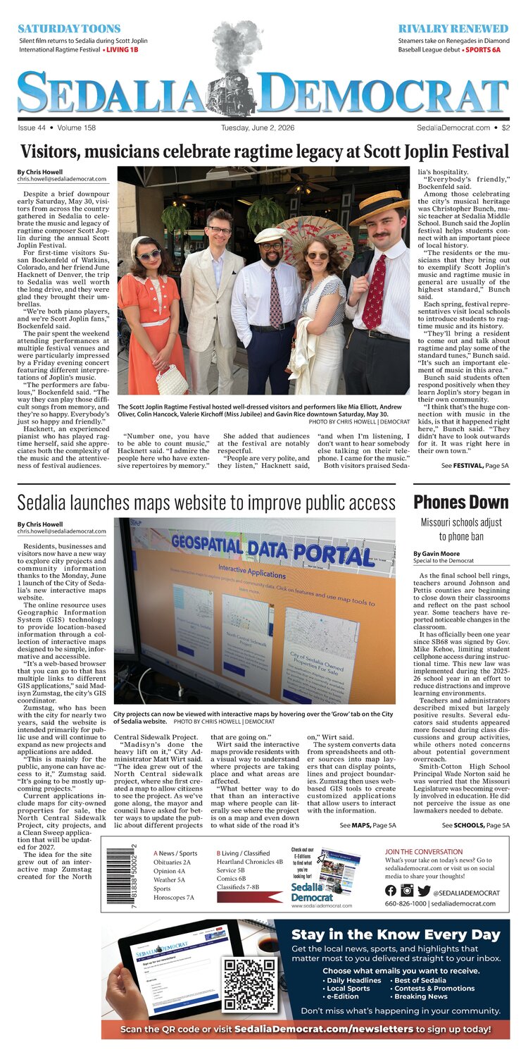 Tuesday, June 2, 2026 | Sedalia Democrat