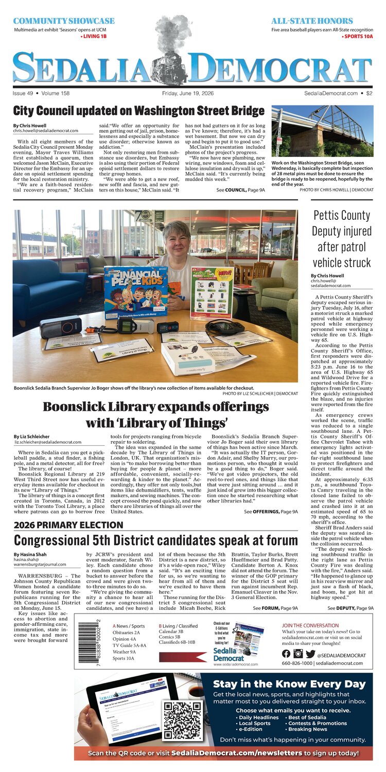 Friday, June 19, 2026 | Sedalia Democrat