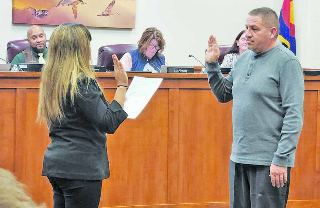 Jamie Dominguez sworn into city council office - The Alamosa News