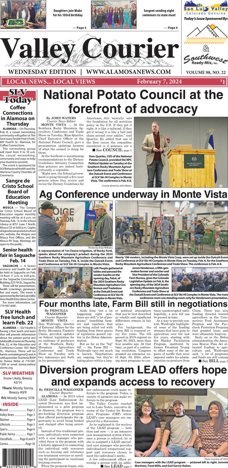 Valley Courier - Wednesday, February 7, 2024 - The Alamosa News