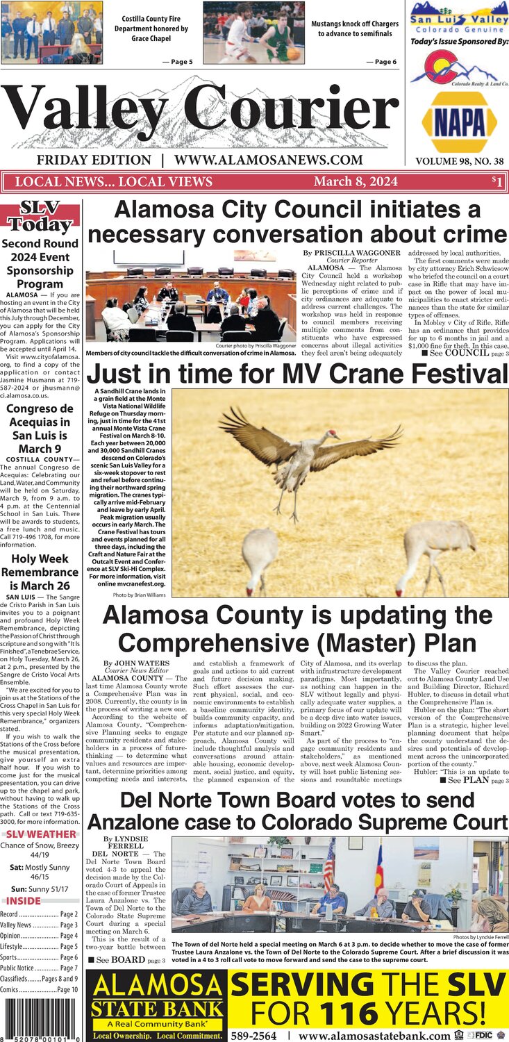 Valley Courier - Friday, March 8, 2024 - The Alamosa News