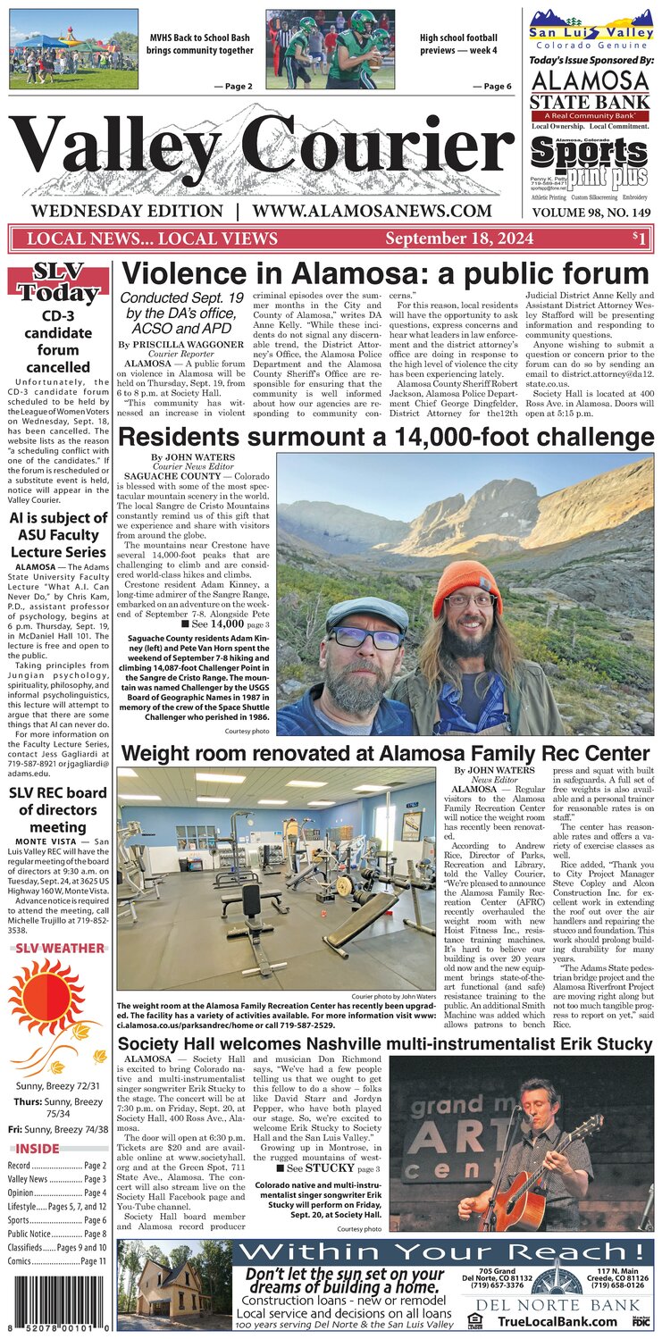 Valley Courier - The Alamosa News
