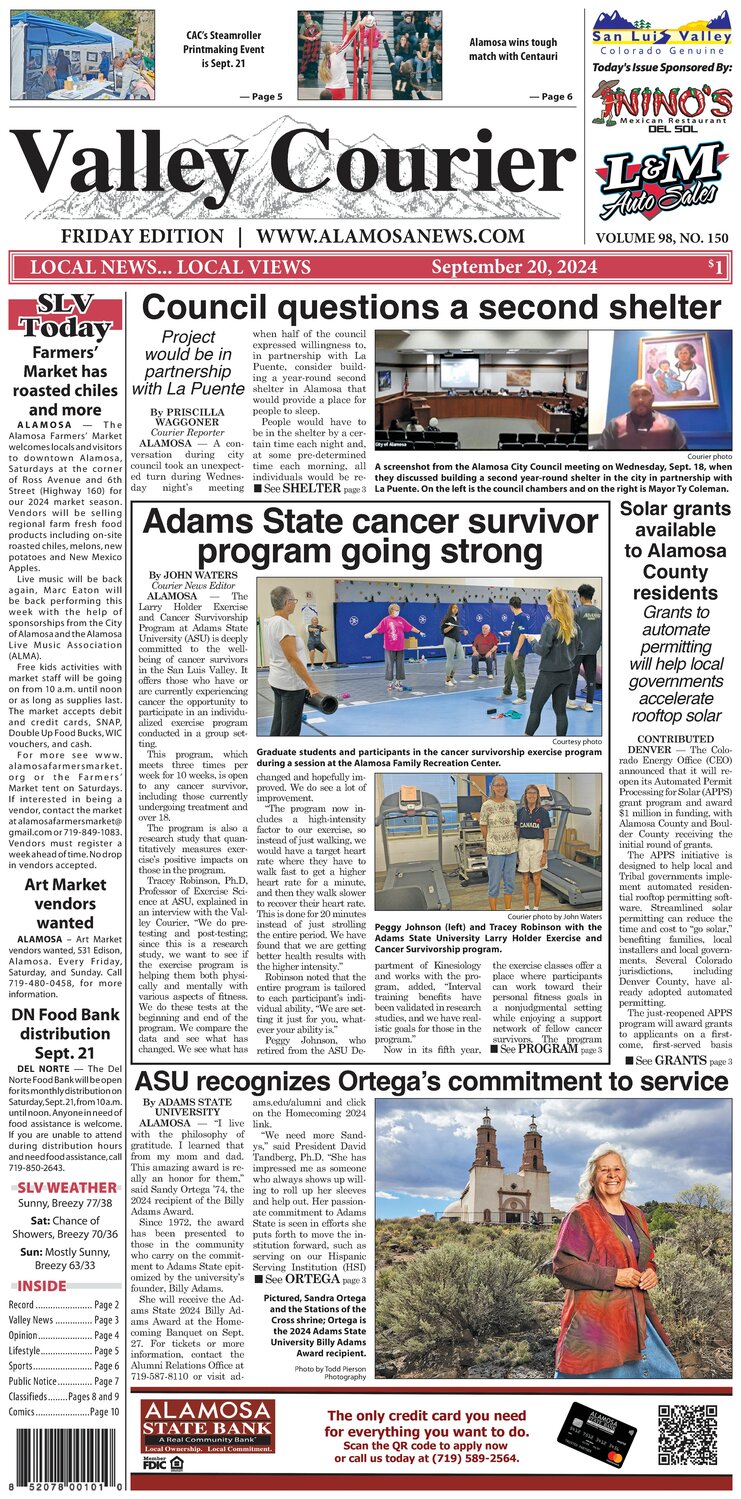 Valley Courier - The Alamosa News