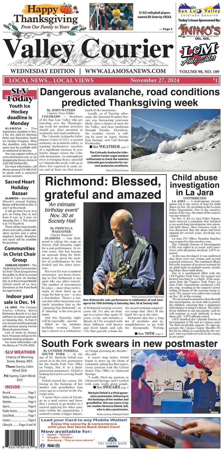 Valley Courier - The Alamosa News