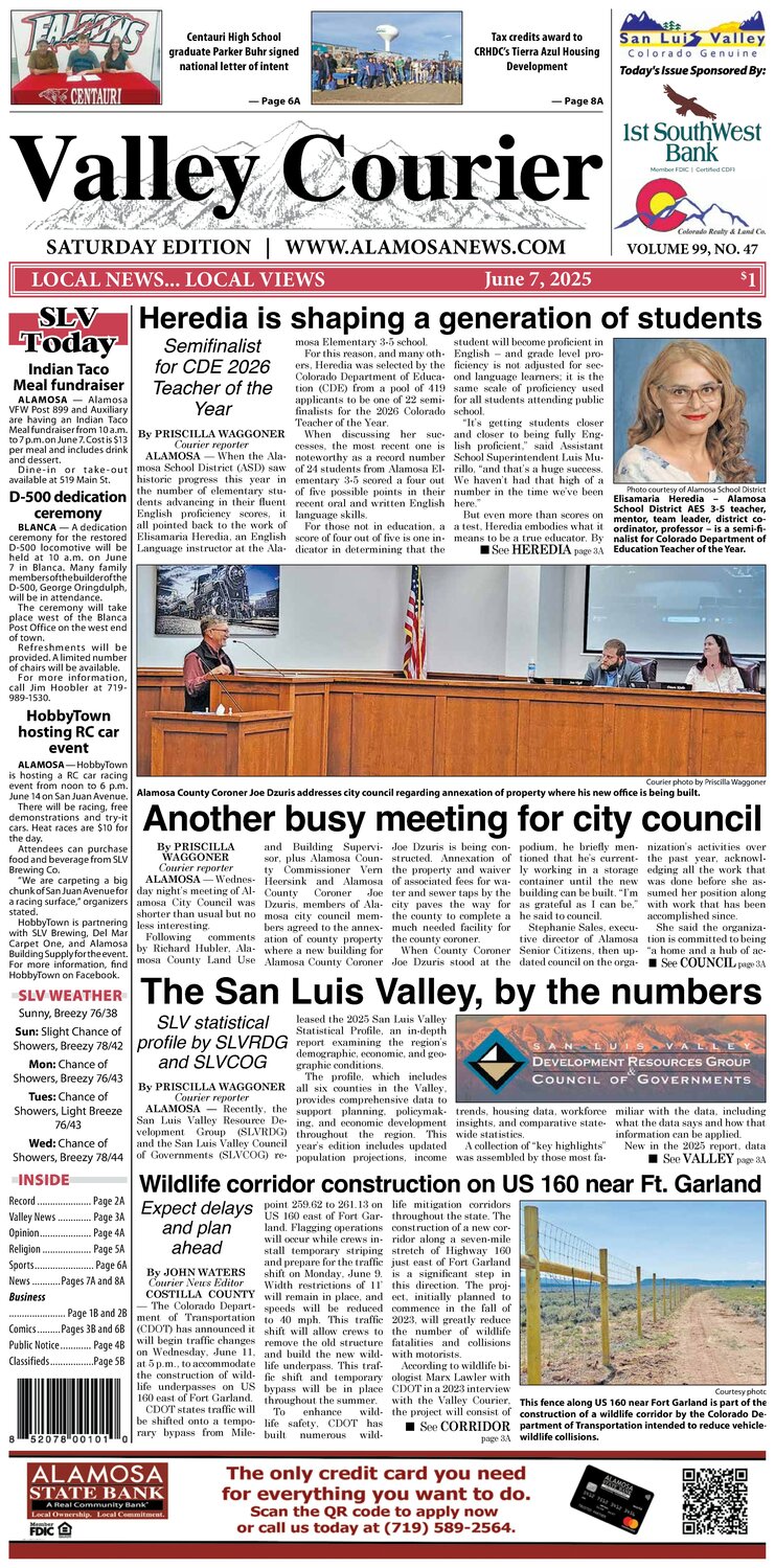 Valley Courier - The Alamosa News
