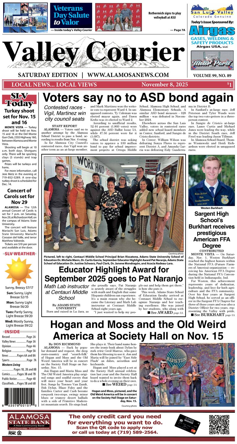 Valley Courier - The Alamosa News