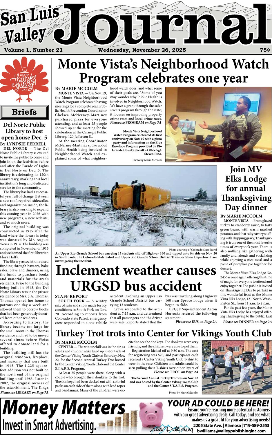 San Luis Valley Journal - The Monte Vista Journal