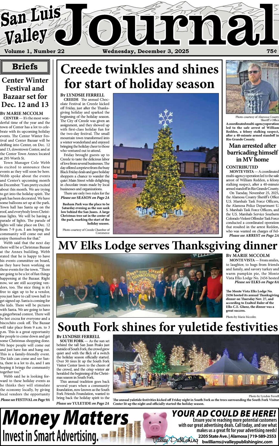 San Luis Valley Journal - The Monte Vista Journal